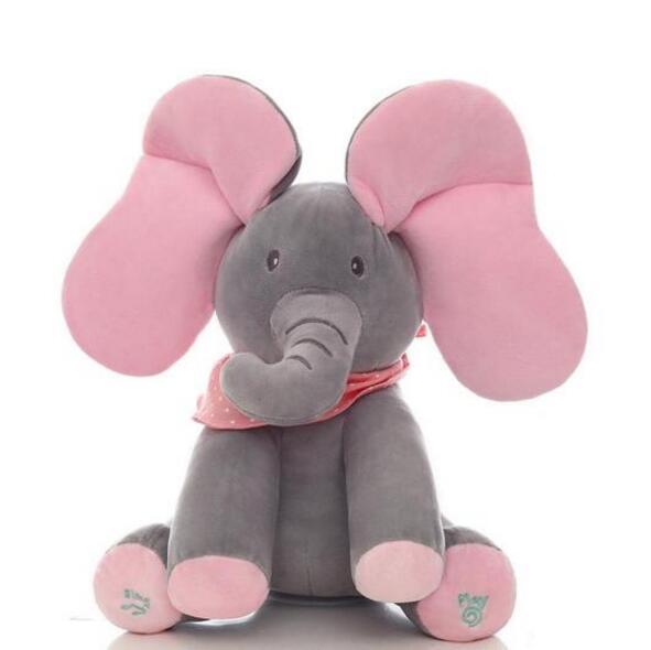 Peek-A-Boo Interactive Elephant Plush Toy - Baby Steps Creations
